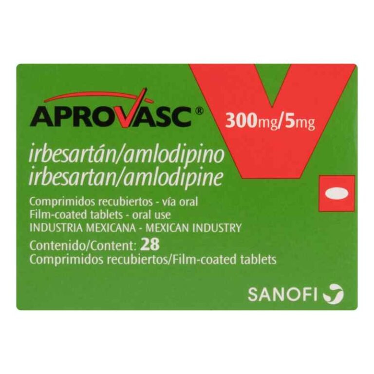 APROVASC 300/5 MG 28 TABLETAS