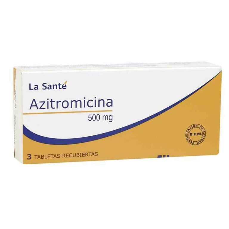 AZITROMICINA 500 MG CAJA X 3 TABLETAS LA SANTE