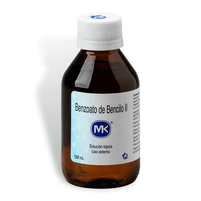 BENZOATO DE BENCILO SOLUCIÓN TÓPICA X 120 ML MK BENZOATO DE BENCILO SOLUCIÓN TÓPICA X 120 ML MK