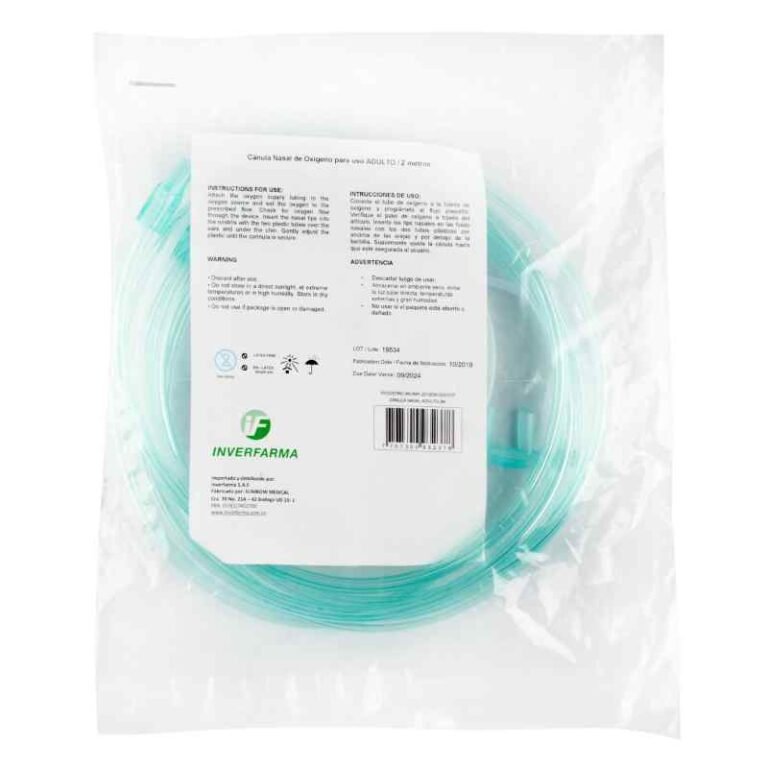 CANULA NASAL ADULTO 2 METROS BIOLIFE