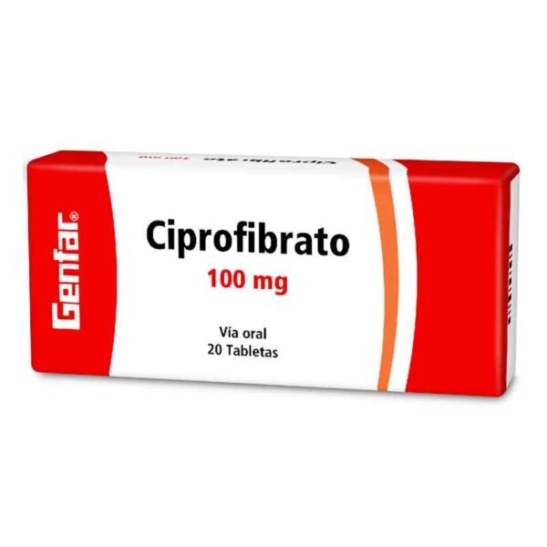 CIPROFIBRATO 100 MG 20 TABLETAS GENFAR