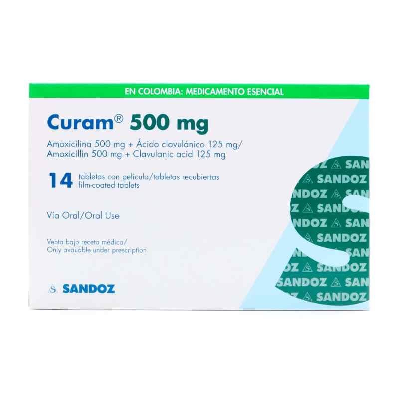 CURAM 500 MG+125 MG CAJA X 14 TABLETAS