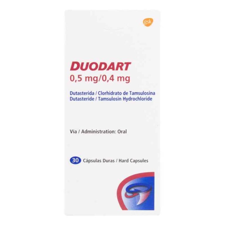 DUODART 0.5/0.4 MG CAJA X 30 CAPSULAS
