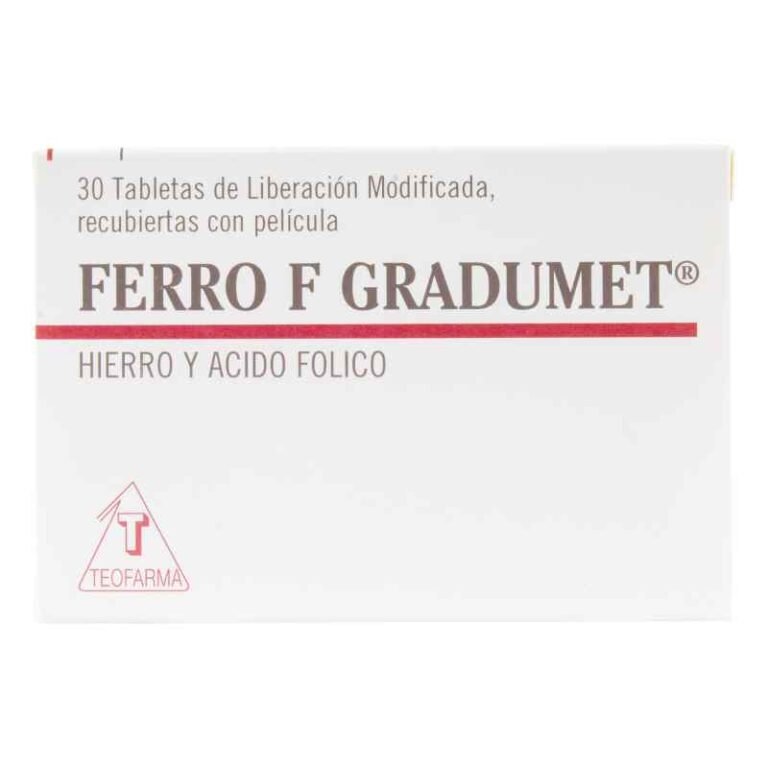 FERRO F GRADUMET 30 TABLETAS