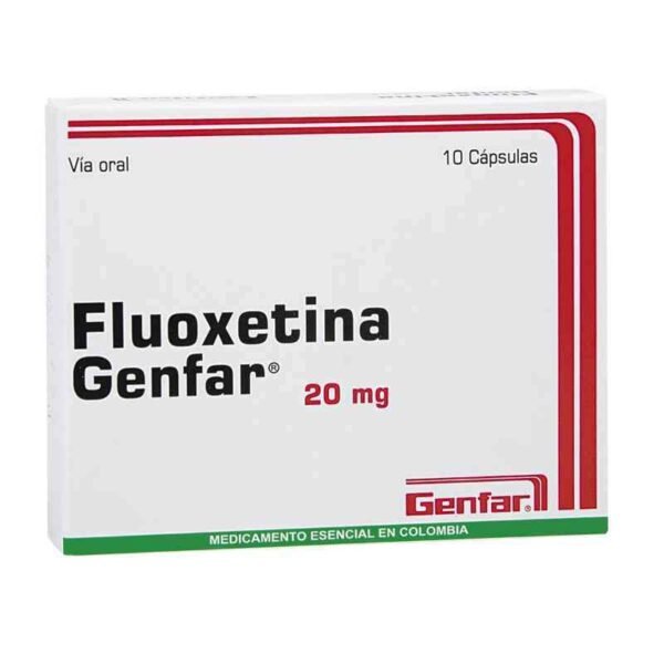 FLUOXETINA 20 MG 10 CAPSULAS GENFAR