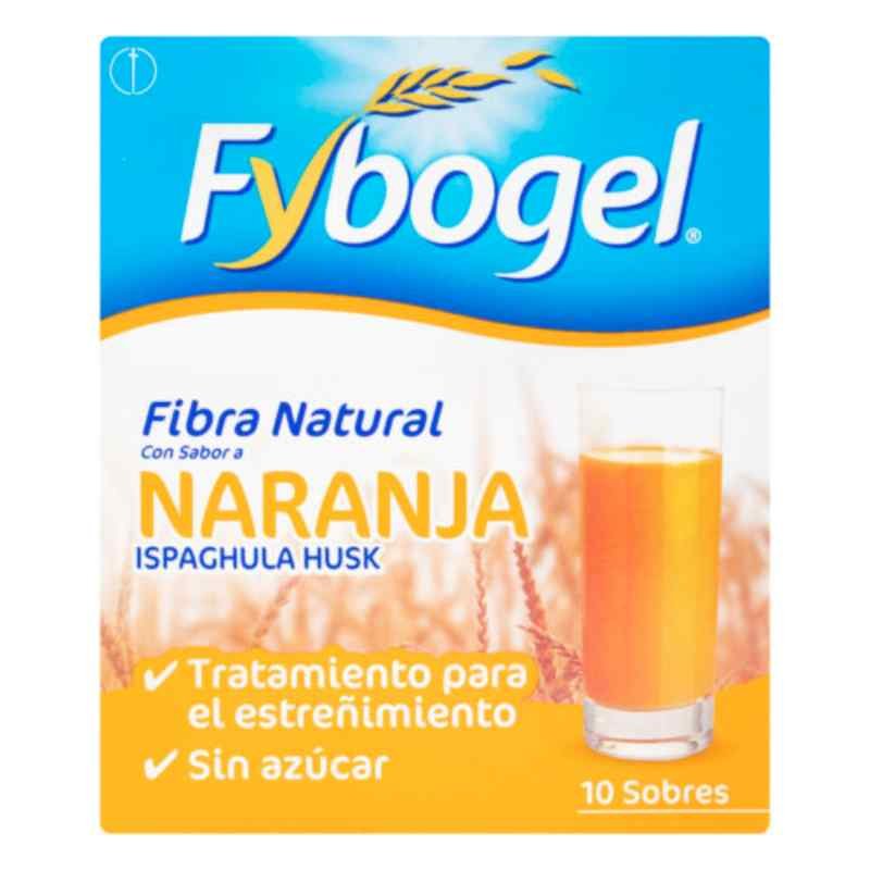 FYBOGEL FIBRA SABOR NARANJA CAJA X 10 SORES GRANULADOS