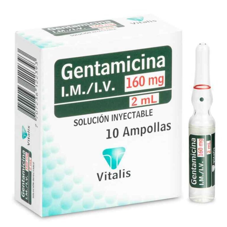 GENTAMICINA 160 MG/2 ML CAJA X 10 AMPOLLAS VITALIS