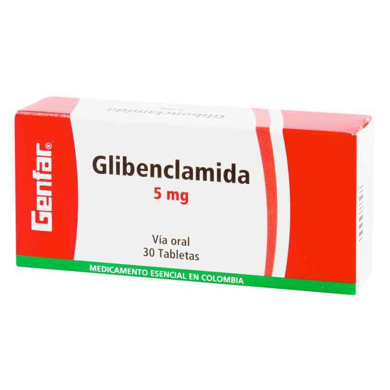 GLIBENCLAMIDA 5 MG 30 TABLETAS GENFAR