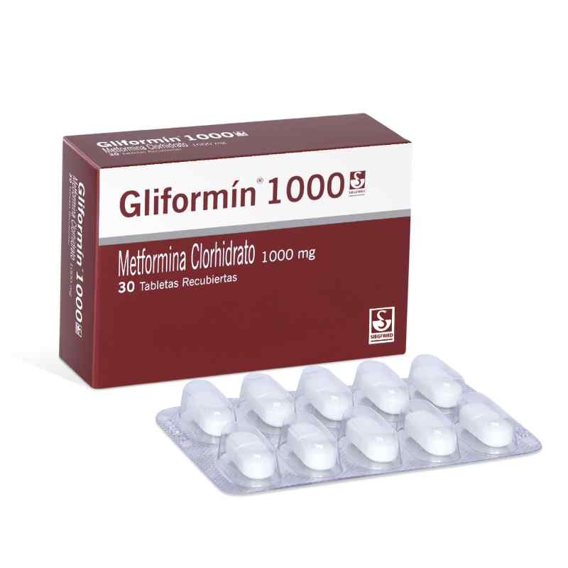 GLIFORMIN 1000 MG CAJA X 30 TABLETAS