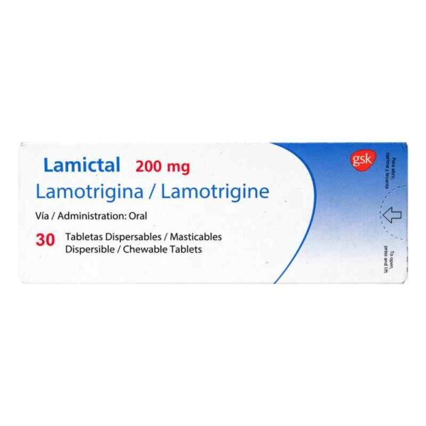LAMICTAL DISPERSABLE 200 MG CAJA X 30 TABLETAS