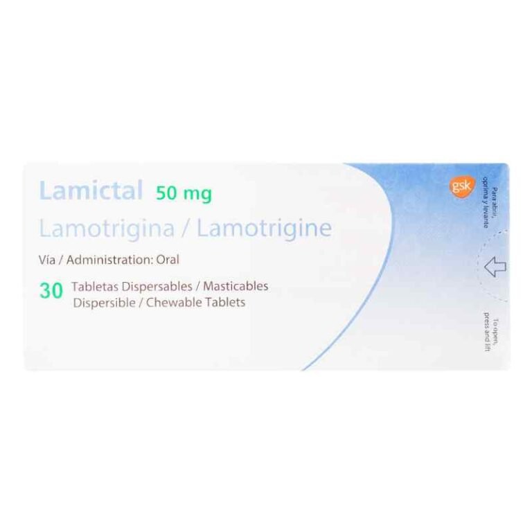 LAMICTAL DISPERSABLE 50 MG CAJA X 30 TABLETAS