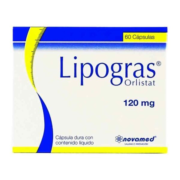 Lipogras 120 mg 60 Cápsulas – Control de Peso Eficaz