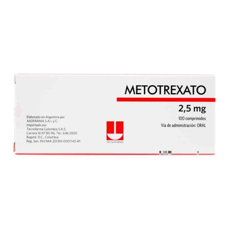 METOTREXATO 2.5 MG TABLETAS TECNOFARMA
