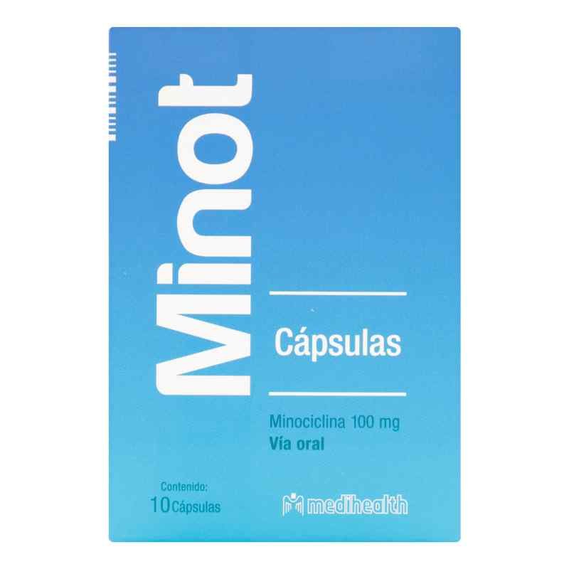MINOT 100 MG 10 CAPSULAS