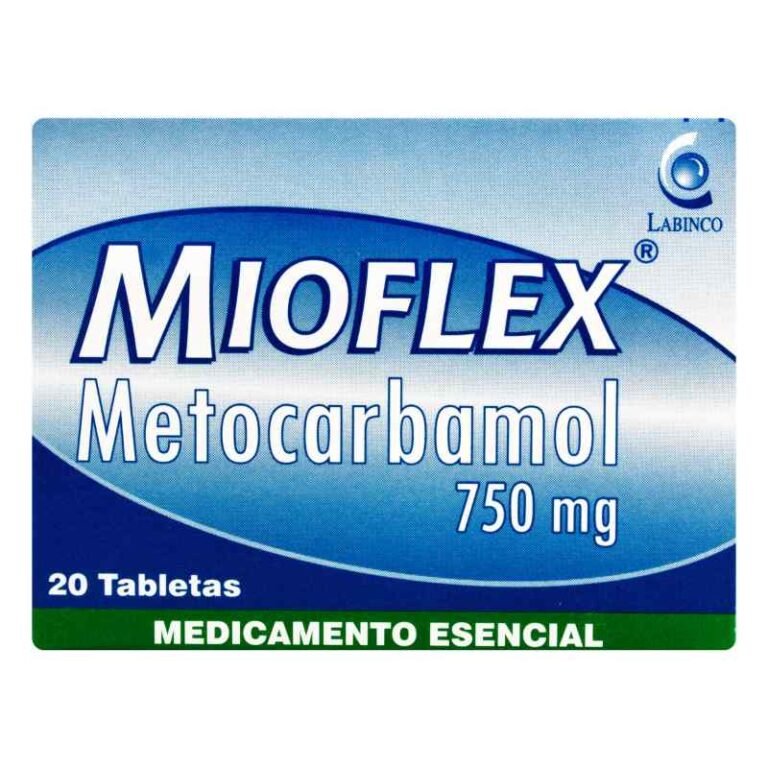 MIOFLEX 750 MG CAJA X 20 TABLETAS