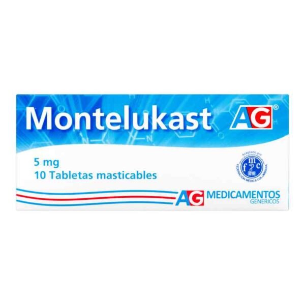 MONTELUKAST 5 MG 10 TABLETAS AG