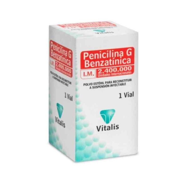 PENICILINA G BENZATÍNICA 2.4 M U.I. CAJA X 1 AMPOLLA