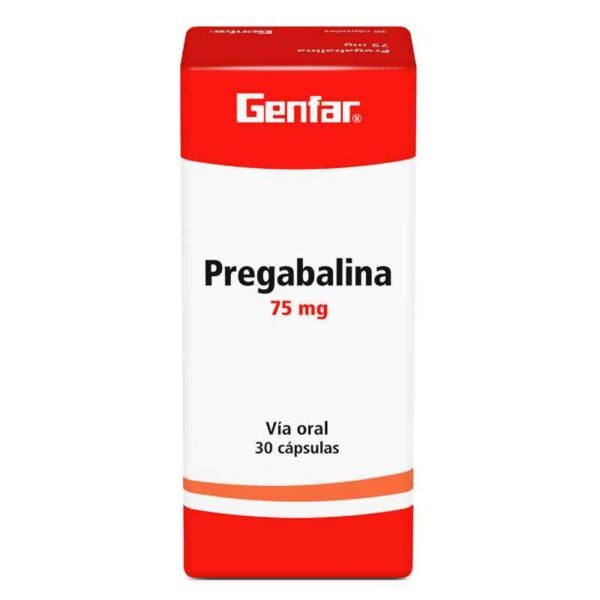 PREGABALINA 75 MG 30 CAPSULAS GENFAR
