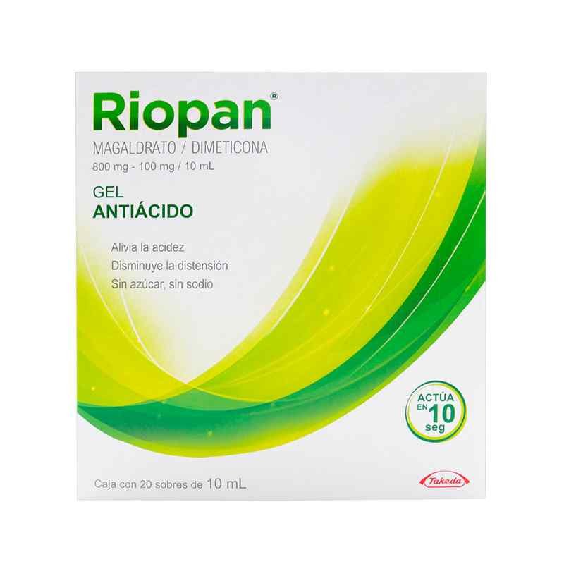 RIOPAN GEL ANTIACIDO CAJA X 20 SOBRES
