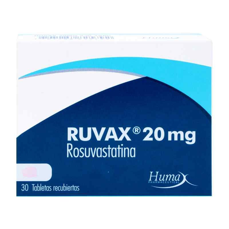 RUVAX 20 MG CAJA X 30 TABLETAS HUMAX