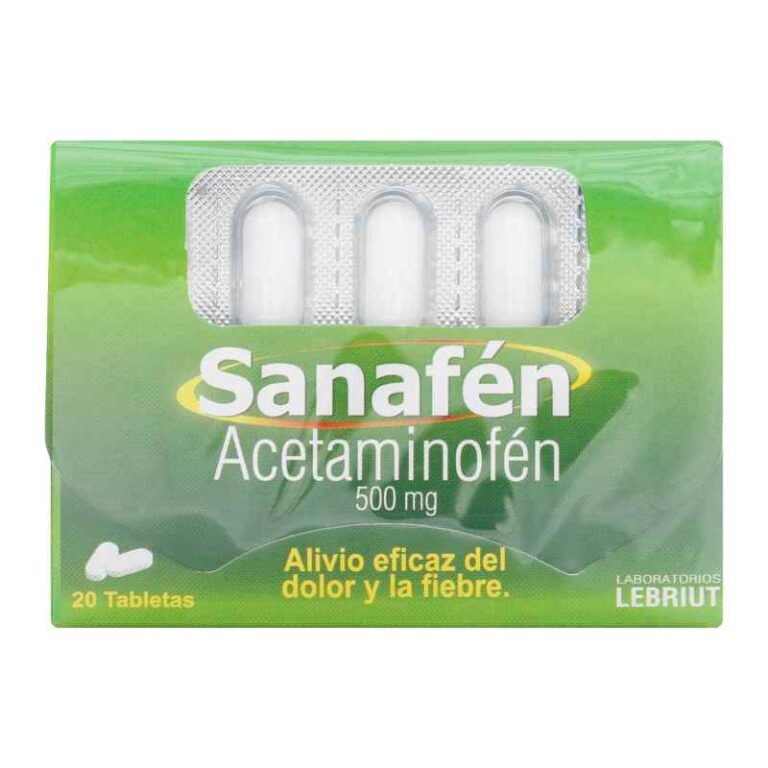 SANAFEN 500 MG CAJA X 20 TABLETAS