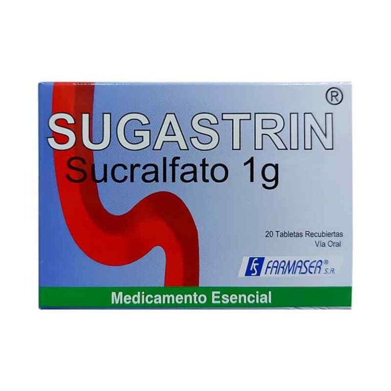 SUGASTRIN SUCRALFATO 1 GR CAJA X 20 TABLETAS