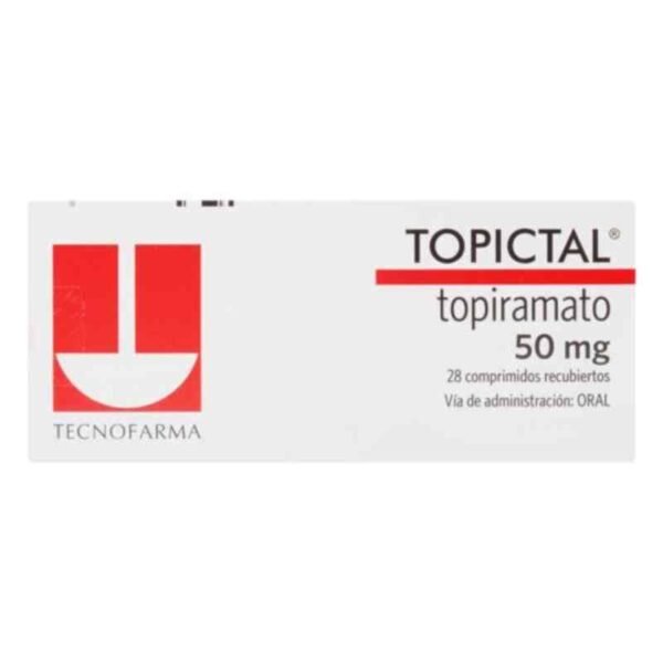 TOPICTAL (TOPIRAMATO) 50 MG CAJA X 28 TABLETAS