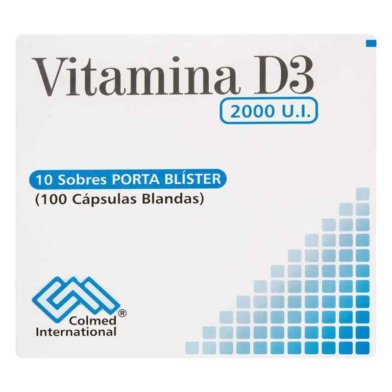 VITAMINA D3 2000 UI CAJA X 100 CAPSULAS PROCAPS
