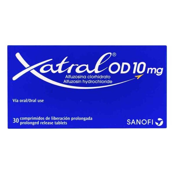 XATRAL OD 10 MG CAJA X 30 TABLETAS