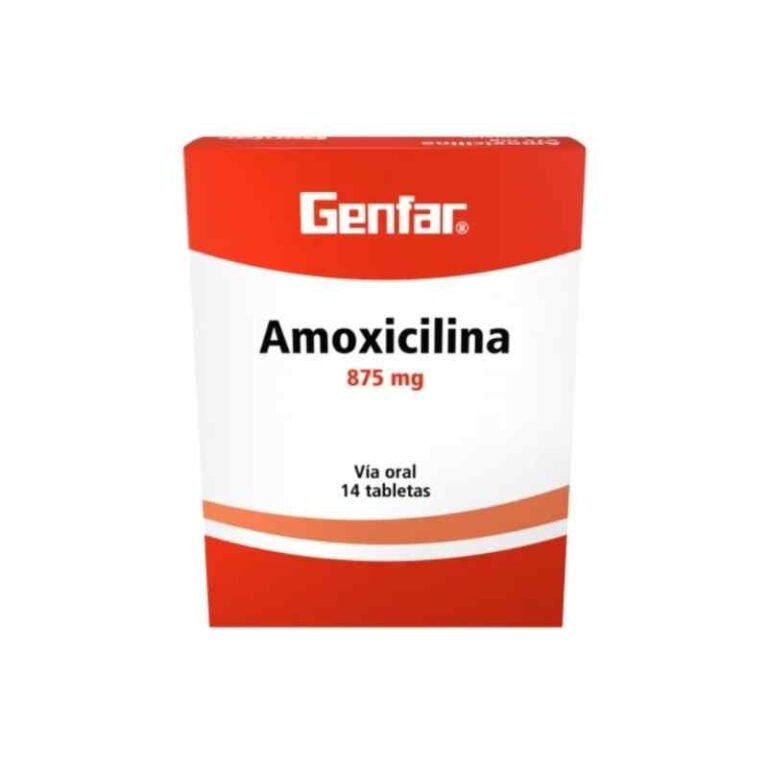 AMOXICILINA 875 MG X 14 TABLETAS GENFAR