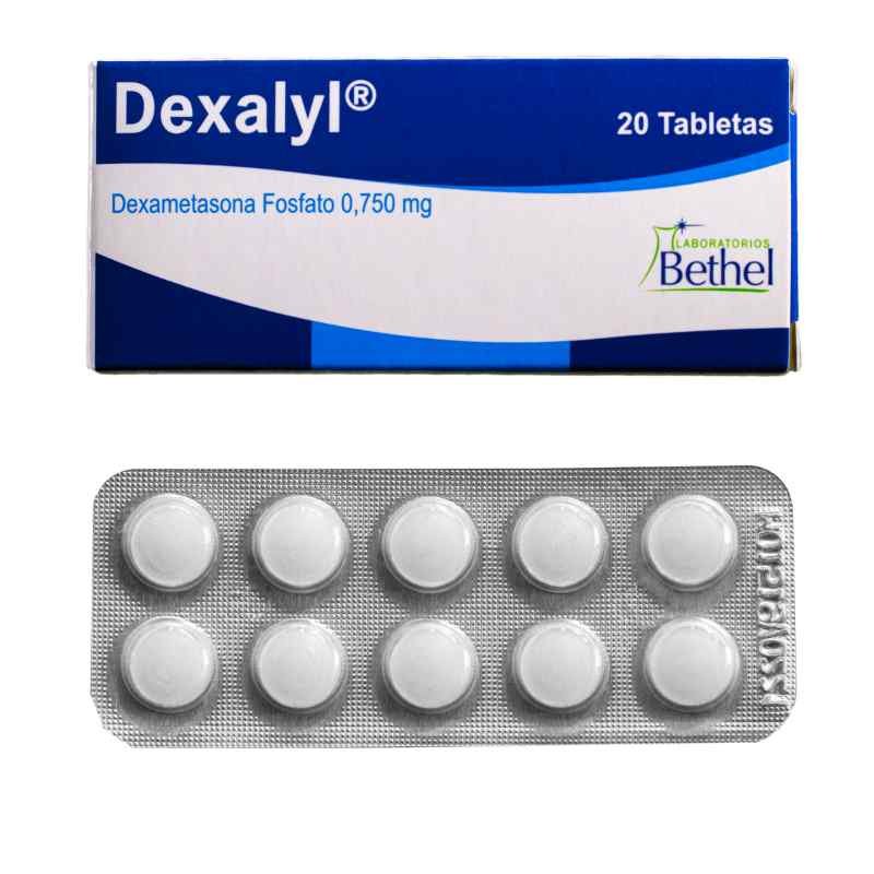 DEXALYL DEXAMETASONA 0.75 MG CAJA X 20 TABLETAS